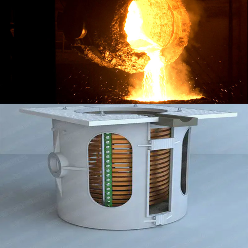 Low Maintenance Induction Melting Furnace System For Melting Copper ...